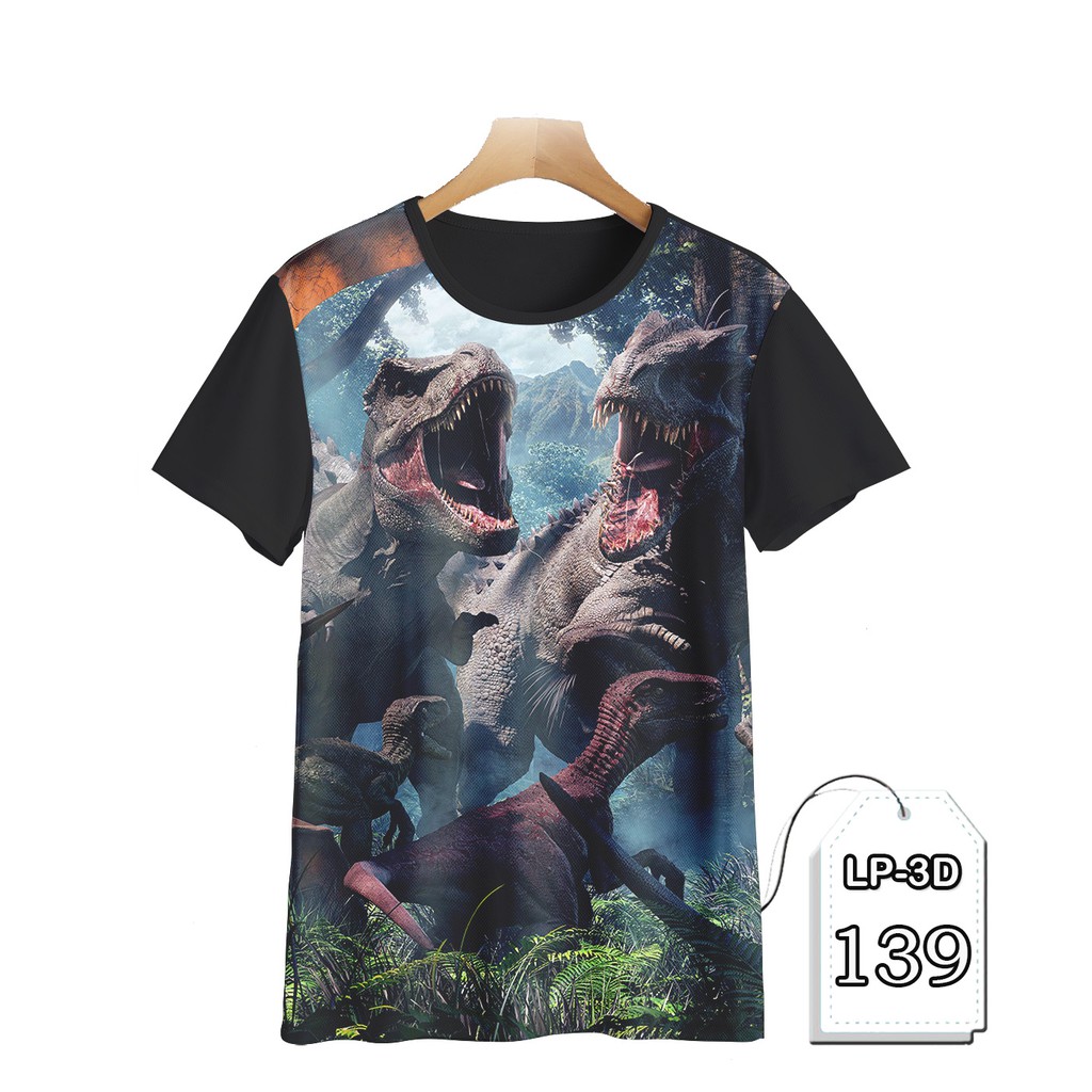 Jual Baju Dinosaurus Kaos T-Rex Anak dan Dewasa Printing 3D #LP3D-139 ...