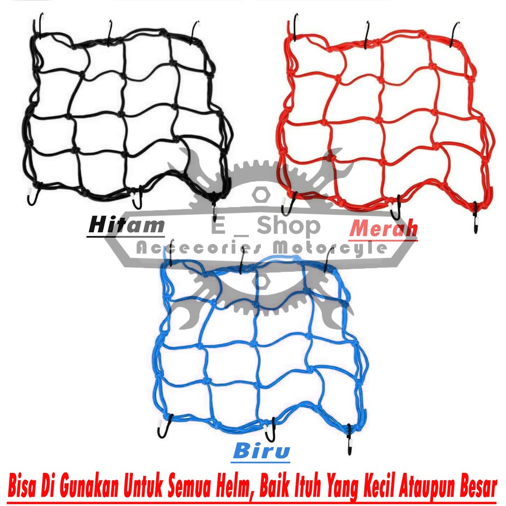 Jual Jaring Helm Motor - Jaring Helm Besar Kecil Motor - Jaring Barang ...