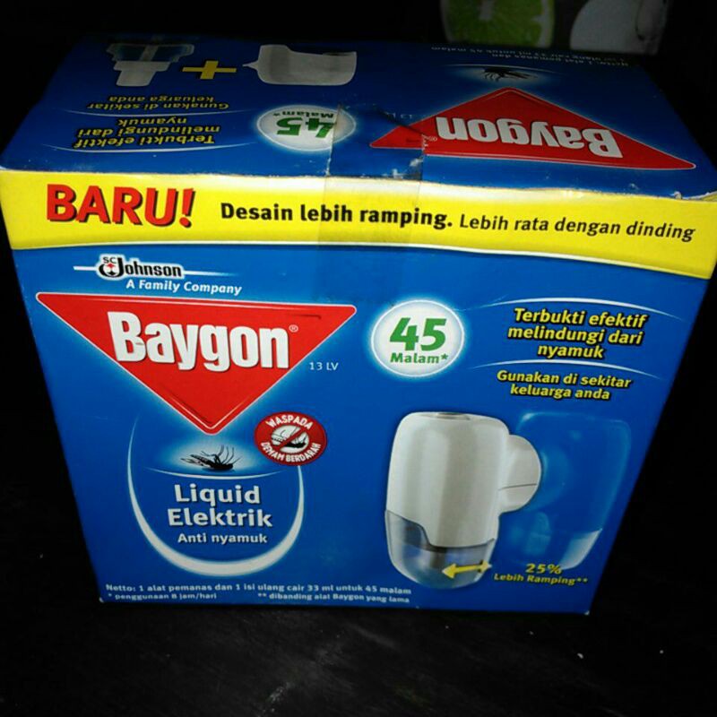 Jual Baygon Liquid Elektrik Anti nyamuk (8 jam hingga 45 malam) | Shopee Indonesia