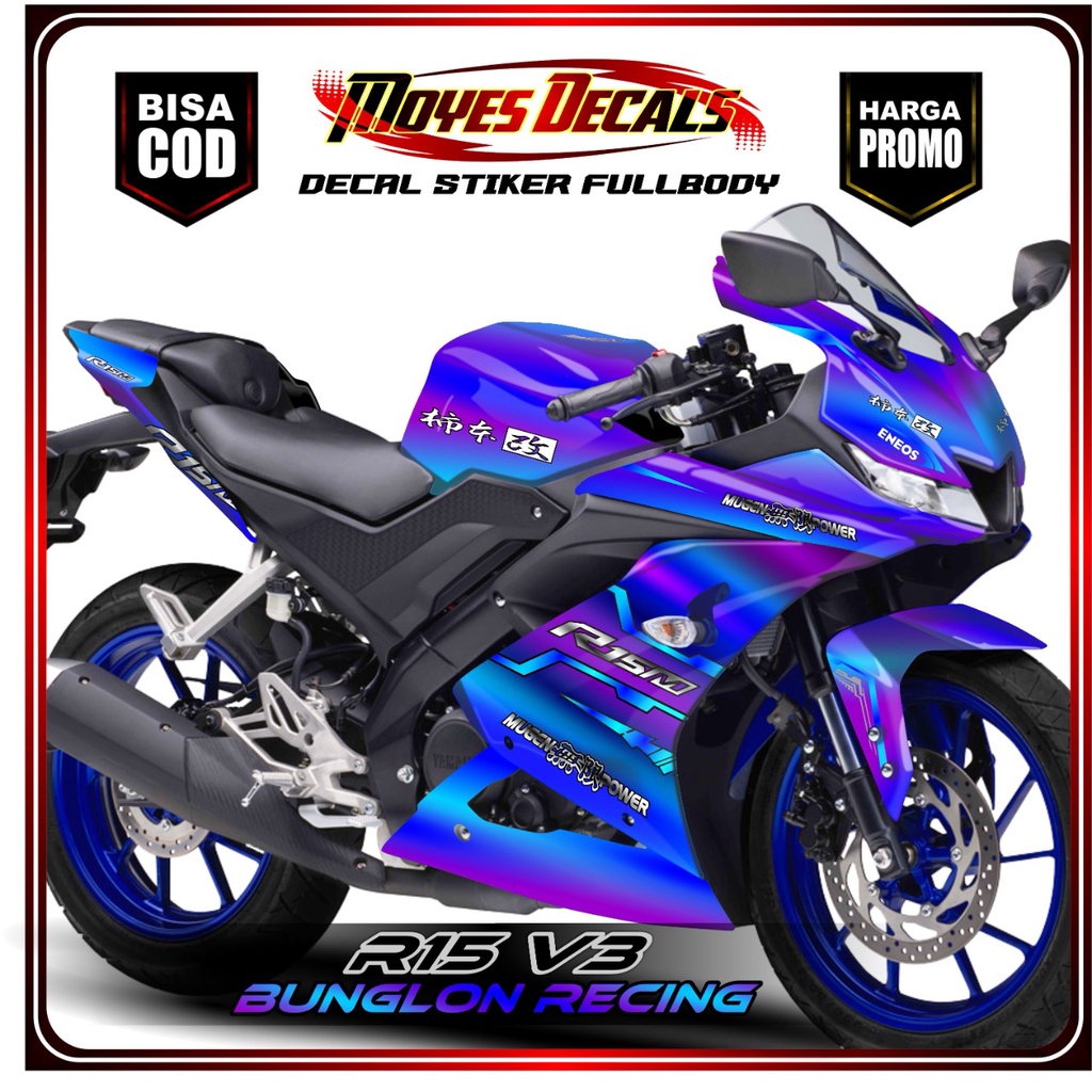Jual Sticker Decal R15 V3 Full Body Decal Sticker Yamaha R15 V3 ...