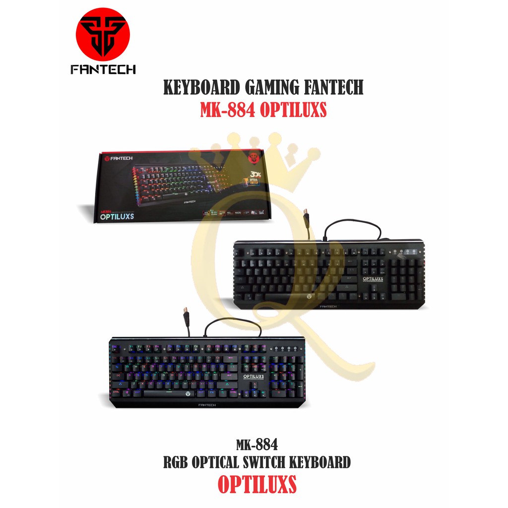 Jual KEYBOARD GAMING FANTECH OPTICAL SWITCH MK884 RGB | Shopee Indonesia