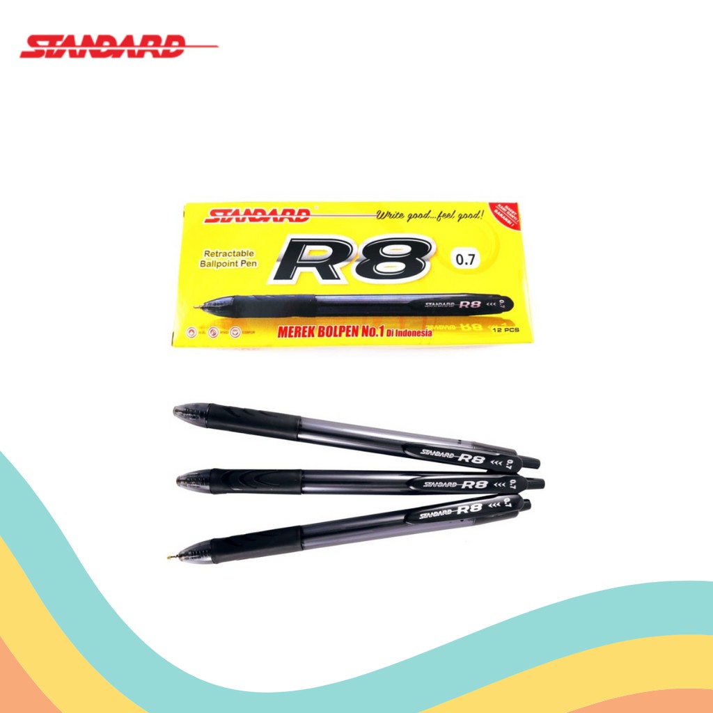 Jual BALLPOINT STANDARD R8 (12 PCS) | Shopee Indonesia