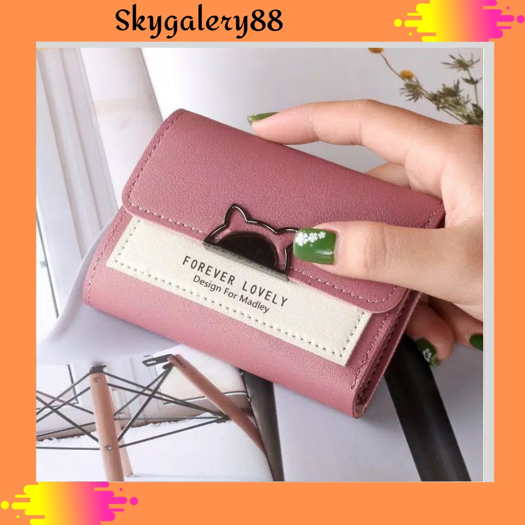 Jual ♥SKY♥ Dompet Lipat Wanita Dompet Mini Import Murah Dompet Lipat cantik | Shopee Indonesia
