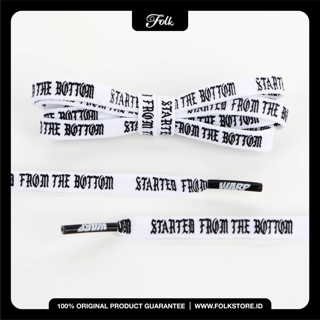 Jual LACES - WARPLACES - SIGNATURE WHITE (TALI SEPATU) | Shopee Indonesia