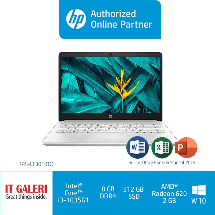 Jual HP Laptop 14S-CF3019TX 14" - Core i5-1035G1 - 8GB - 512GB SSD ...