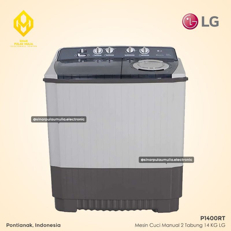 Jual LG Mesin Cuci 2 Tabung Manual 14 KG - P1400RT / P 1400 RT / P 1400RT / P1400 RT | Shopee ...
