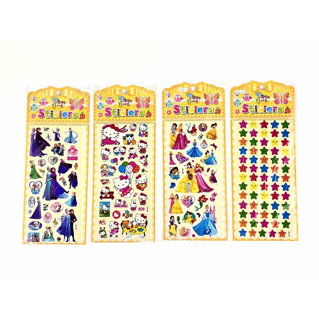 Jual Sticker Anak Lucu Karakter - Buku Stiker Mainan Edukasi Timbul ...