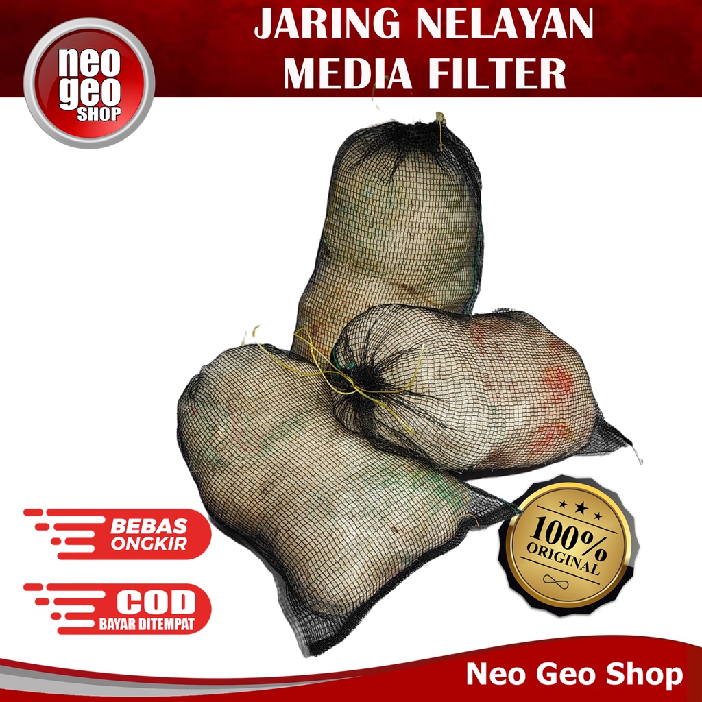 Jual JARING NELAYAN filter media kolam aquarium | Shopee Indonesia