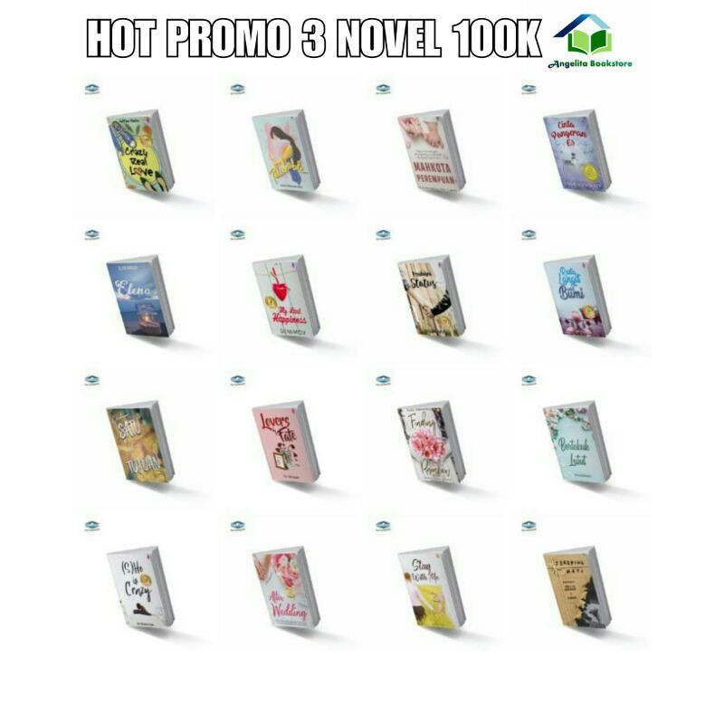 Jual Hot Promo 3 Novel Best Seller 100K | Shopee Indonesia