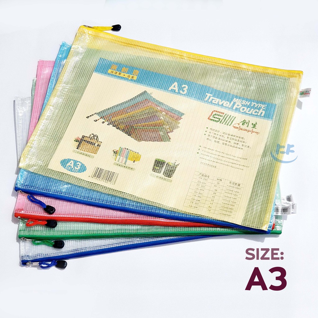Jual Map Folder Dokumen A3- jaring transparan (bahan tebal) | Shopee ...