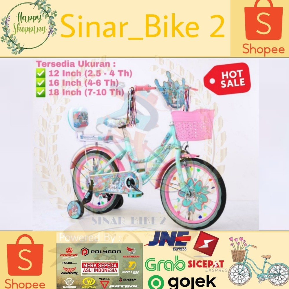 Jual Sepeda Mini Anak 12Inch Trex Unicorn Keranjang (Ekspedisi ...