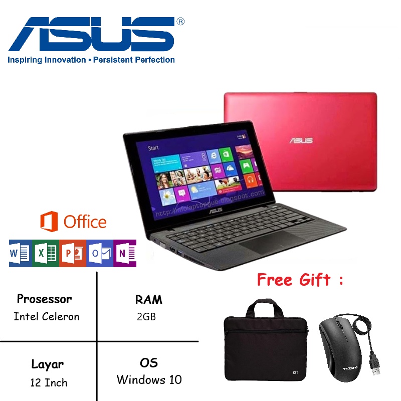 Jual [TERMURAH] NOTEBOOK ASUS X200MA X200CA RAM 2GB INTEL CELERON WIN10 ...