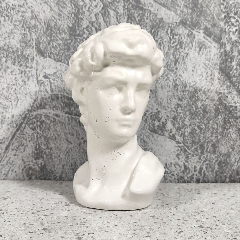 Jual Patung Kepala David | Tinggi 10cm | Dekorasi Meja | Head of David ...
