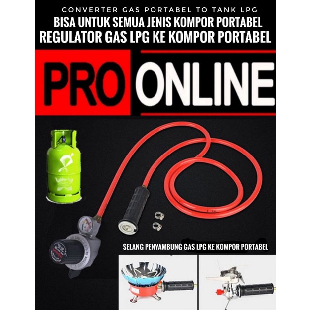 Jual KONVENTER - CONVERTER KOMPOR PORTABE UNTUK GAS LPG / ADAPTOR GAS ...