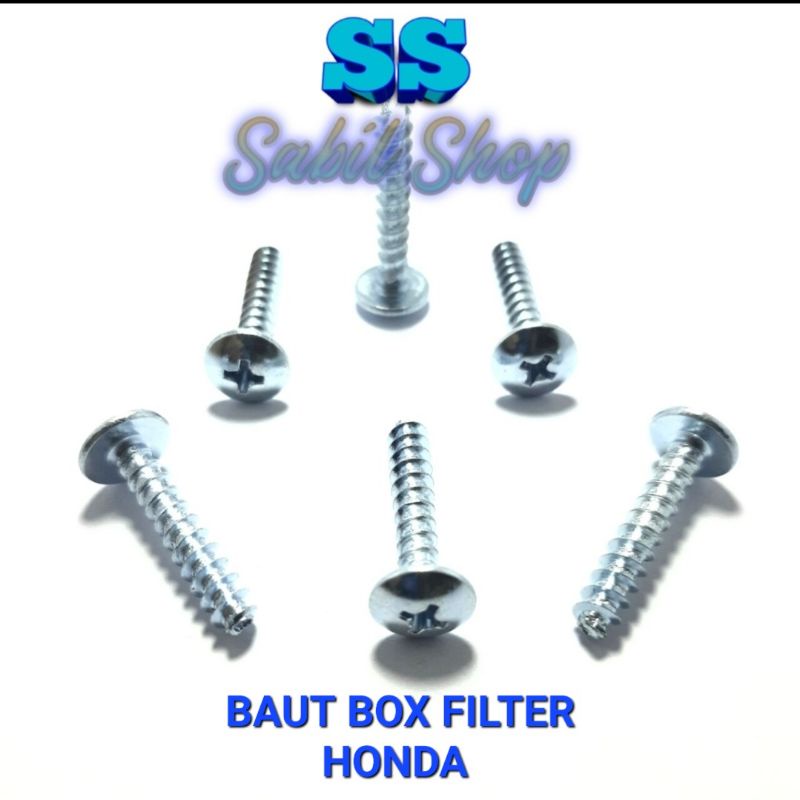 Jual 10 BIJI BAUT BOX FILTER MOTOR HONDA BAUT BOX FILTER HONDA MATIC ...