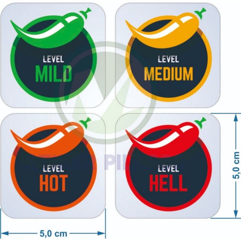 Jual STIKER CROMO LEVEL PEDAS 5X5CM (DIJUAL SATUAN) | Shopee Indonesia
