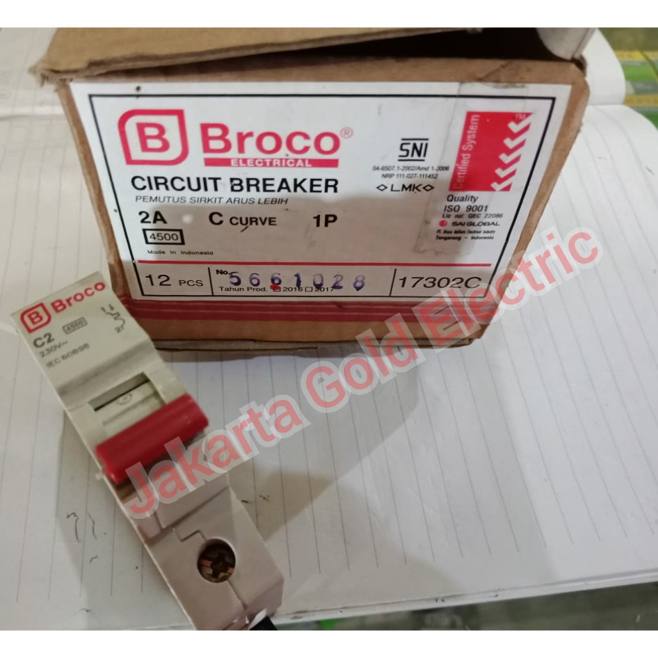Jual BROCO MCB 2A - 1P 17302C | Shopee Indonesia
