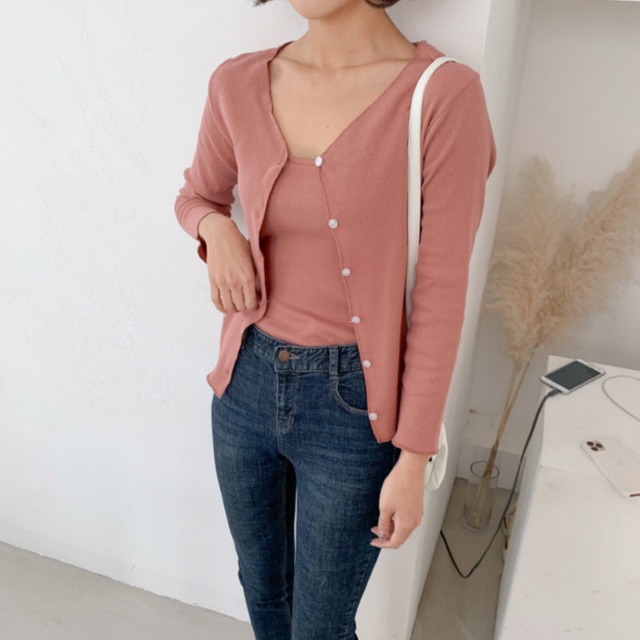 Jual Cardi Set Korean | Shopee Indonesia