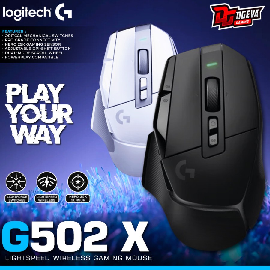 Jual Logitech G502X / G502 X Lightspeed Wireless Gaming Mouse | Shopee ...