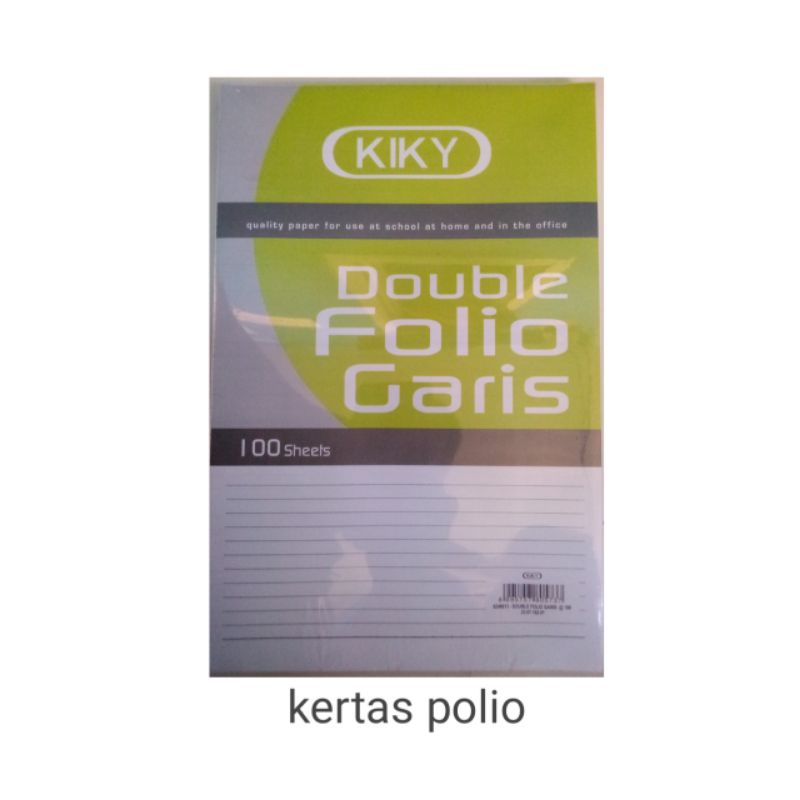 Jual KERTAS POLIO KIKY ISI 100 LEMBAR | Shopee Indonesia