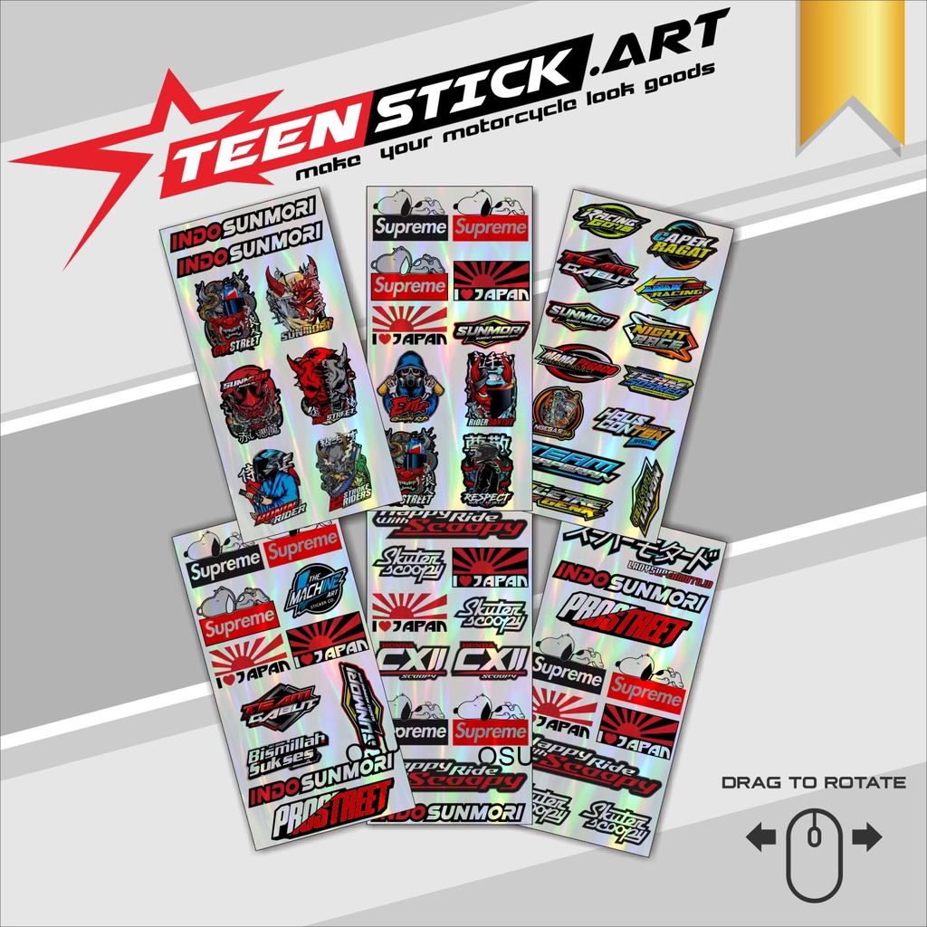 Jual STICKER LOGO BRAND AESTHETIC SUNMORI ANTI AIR UNTUK LAPTOP CASE ...