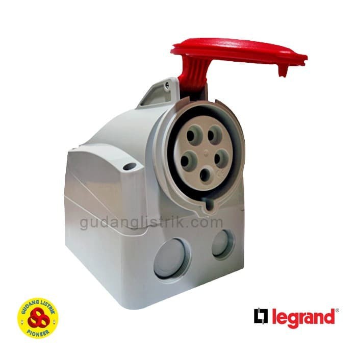 Jual LEGRAND 555259 Surface Mounting Socket 3 Phase 32A IP44 3P+N+E 5 ...