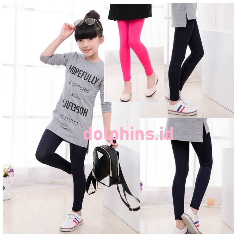Jual Celana Legging Strit Untuk Anak Perempuan Leging Cewek Lejing Sot Ketat | Shopee Indonesia
