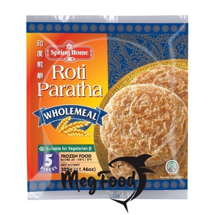 Jual Spring Home Roti Paratha Wholemeal 325 gr | Shopee Indonesia