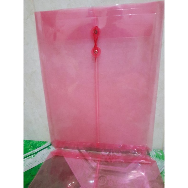 Jual Map plastik ukuran folio/tali/warna merah/biji/murah | Shopee ...