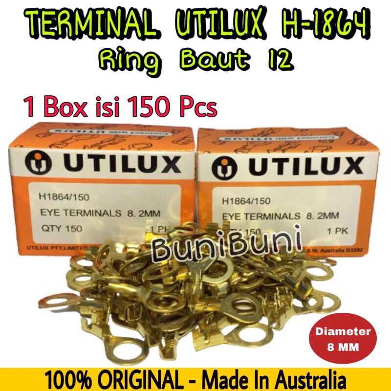 Jual Terminal Skun Utilux Ring Baut 8 / 10 / 12 - Utilux H430 / H1863 ...