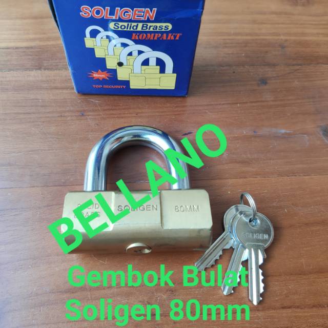 Jual Gembok bulat Soligen ukuran 80mm | Shopee Indonesia