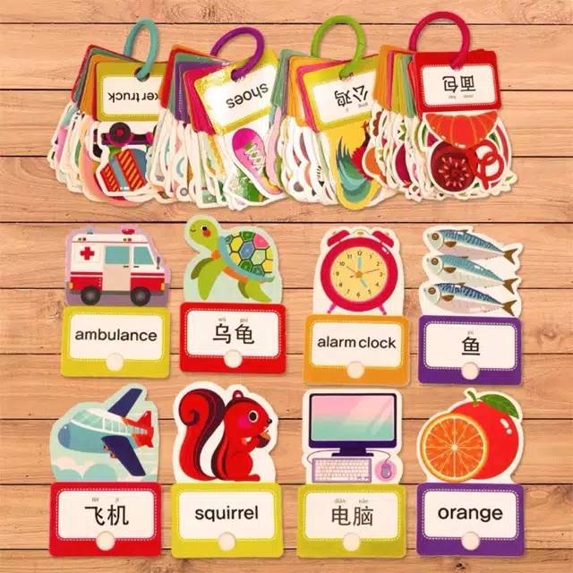 Jual FLASHCARD BILINGUAL MANDARIN ENGLISH - BUKU ANAK | Shopee Indonesia