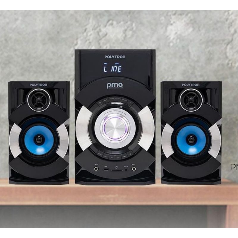 Jual SPEAKER BLUETOOTH POLYTRON PMA 9527 (RADIO FM,USB,LINE IN,AUX,MIC INPUT) | Shopee Indonesia