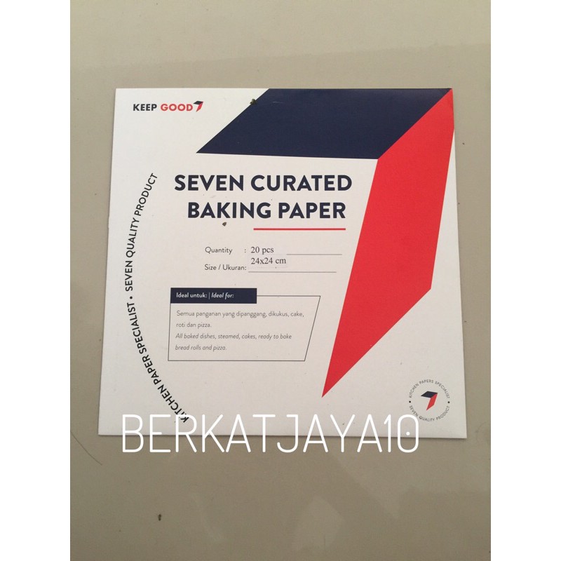 Jual Seven Papers 24x24 cm Siliconized Baking Paper Alas Loyang Kotak ...
