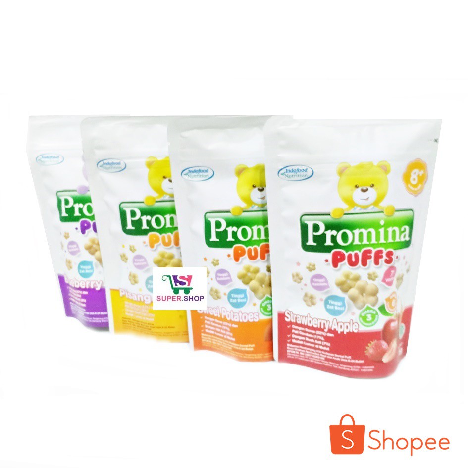 Jual Promina Puffs Pisang / Blueberry / Strawberry Apple / Sweet ...