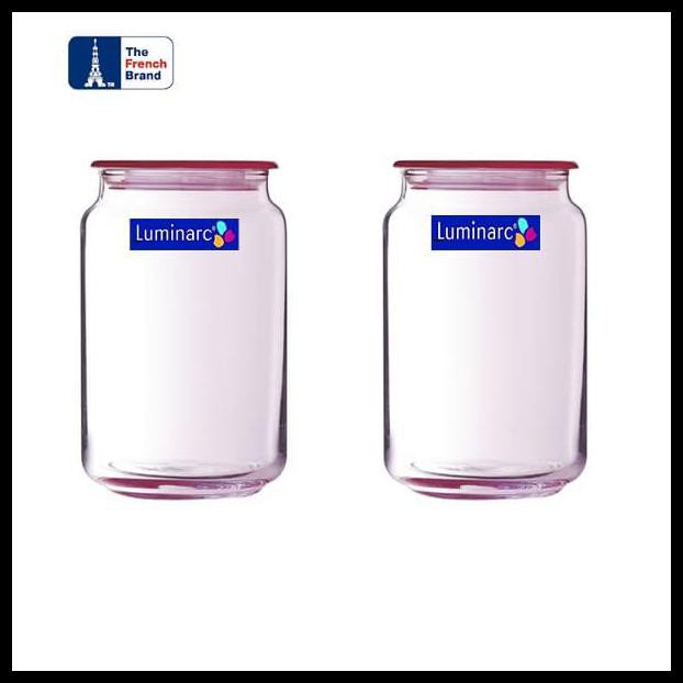 Jual Luminarc Toples Rondo Jar Ice Pink 1L 2 Pcs L0500 | Shopee Indonesia