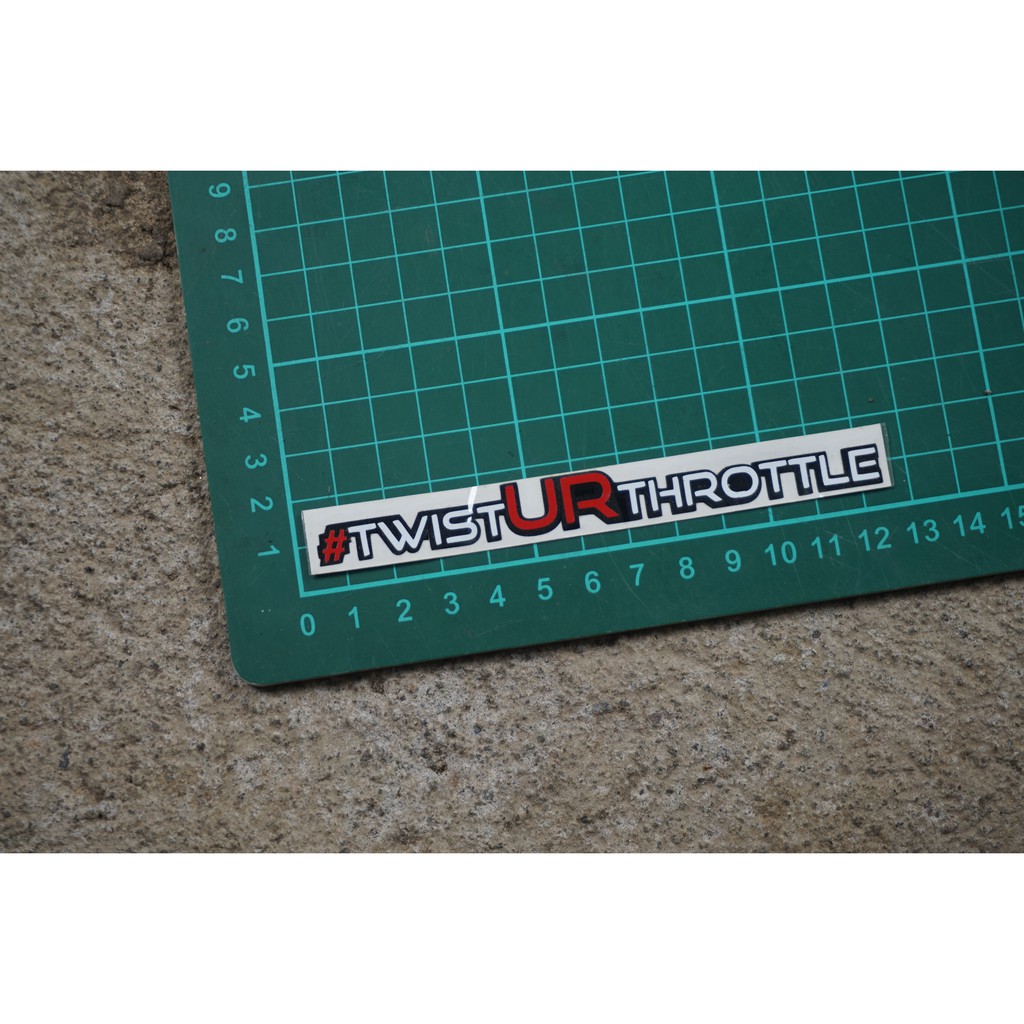 Jual sticker visor twist ur throttle stiker helm cutting stiker ...