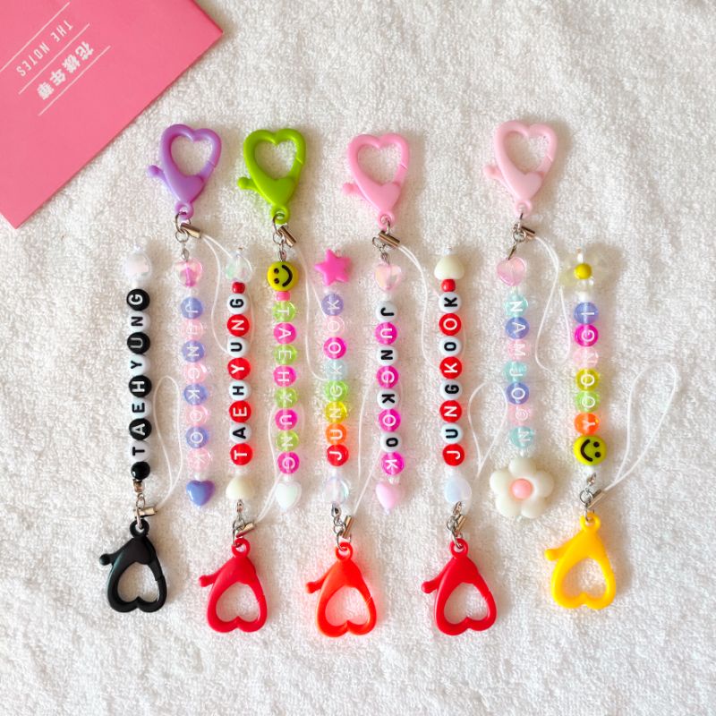 Jual 2 IN 1 GANTUNGAN KUNCI DAN GANTUNGAN HP MANIK MANIK MOTE CUSTOM ...