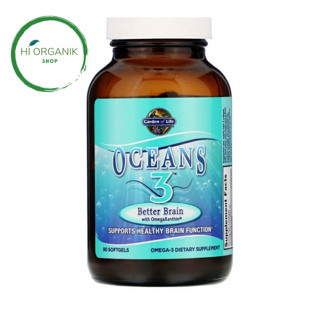 Jual Garden of Life Oceans 3 Better Brain with OmegaXanthin 90 Softgels ...