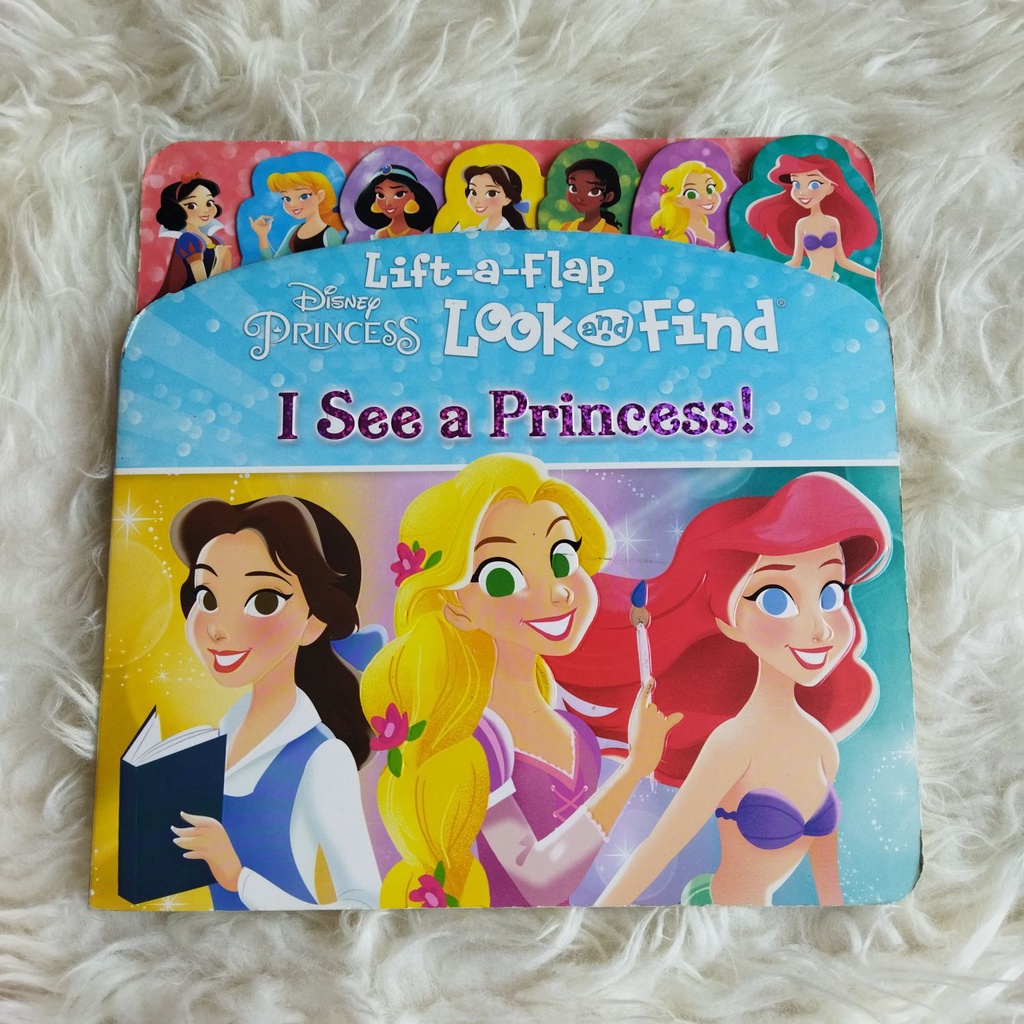 Jual Buku disney princess lift a flap look and find I see a princess ...