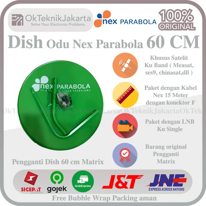 Jual Dish Odu Parabola Mini Nex Parabola pengganti Matrix 60 CM Lengkap ...