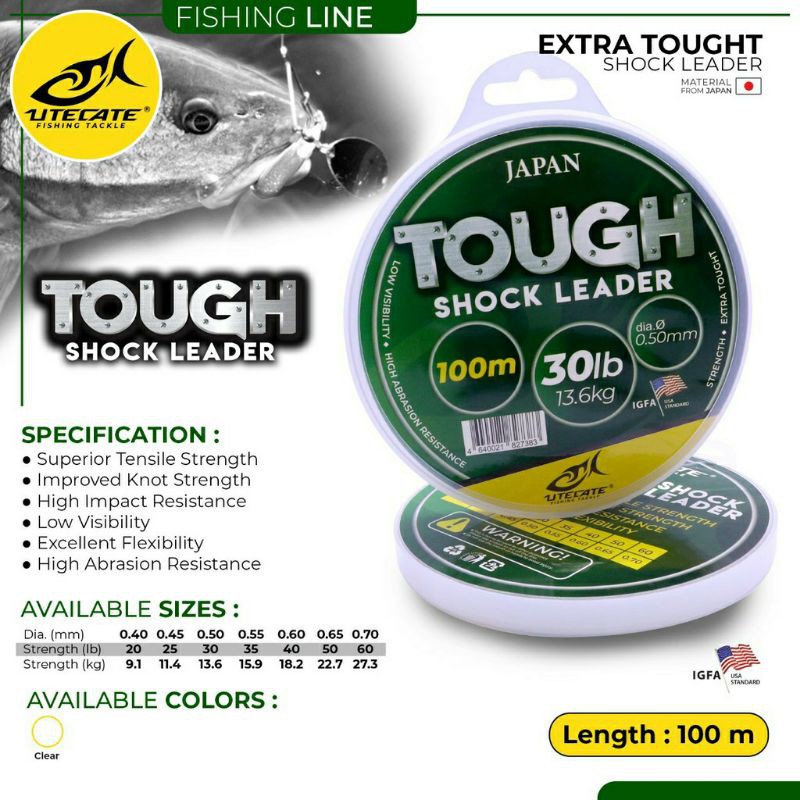 Jual Senar Shock Leader TOUGH IGFA USA standart | Shopee Indonesia