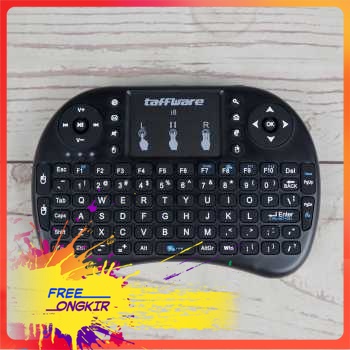 Jual Taffware Mini Keyboard Wireless 2.4GHz dengan Touch Pad & Mouse ...