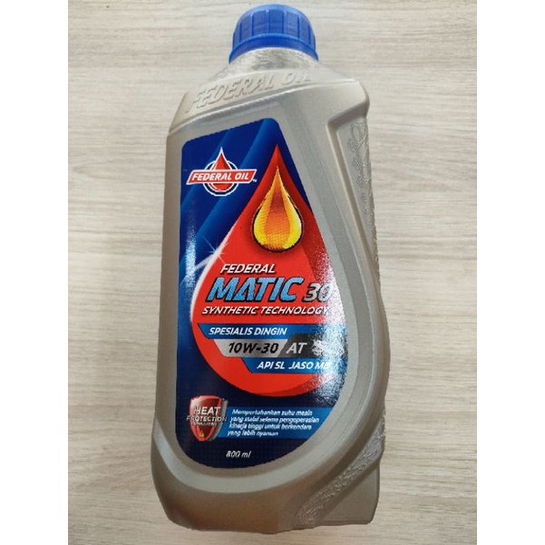 Jual oli federal matic 30 eco maxx 10w-30 800 ML synthetic special ...