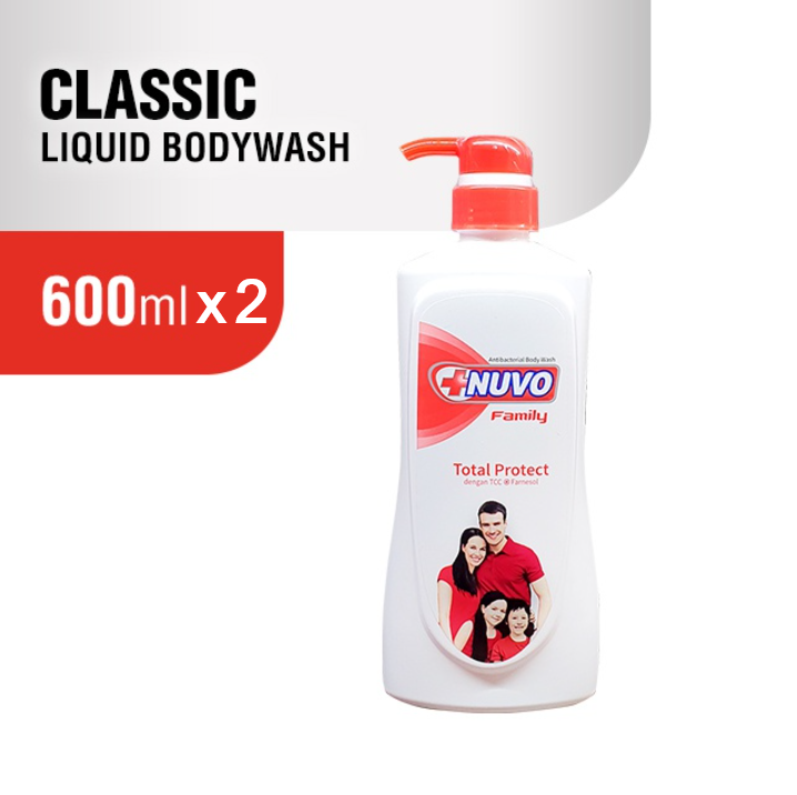 Jual Nuvo Family Sabun Mandi Cair Merah Botol 2 x 600 mL | Shopee Indonesia