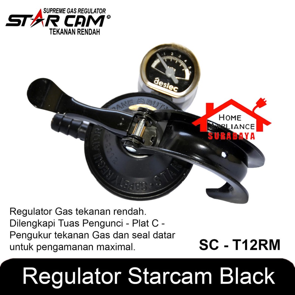 Jual Regulator + Meter StarCam Star Cam Tekanan Rendah SC-T12RM / SC ...