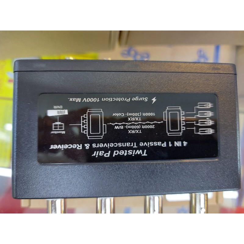 Jual Cctv Video Balun 4CH Pasif ahd analog tvi cvi video balun 4ch TU2T ...