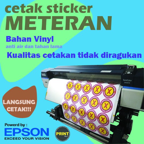 Jual Sticker Custom - Cetak Sticker - Meteran | Shopee Indonesia