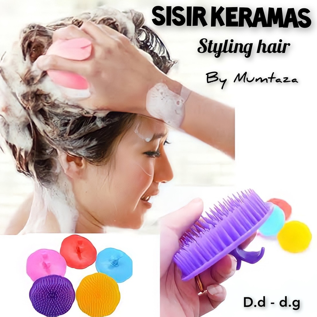 Jual Sisir Keramas Bulat, Sisir Pijat Kepala, Sisir Kramas Grooming ...