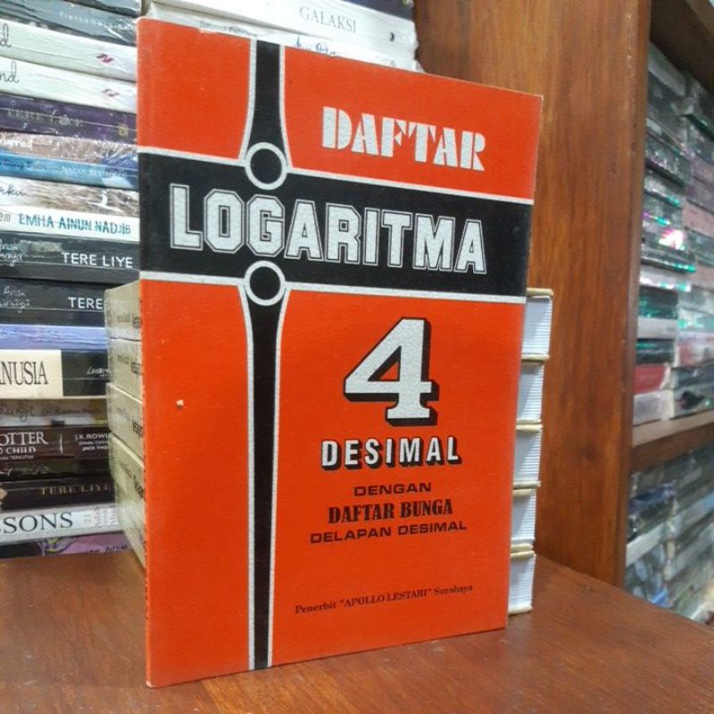Jual buku Matematika Daftar Logaritma 4 Desimal Smp.Sma & Umum ...